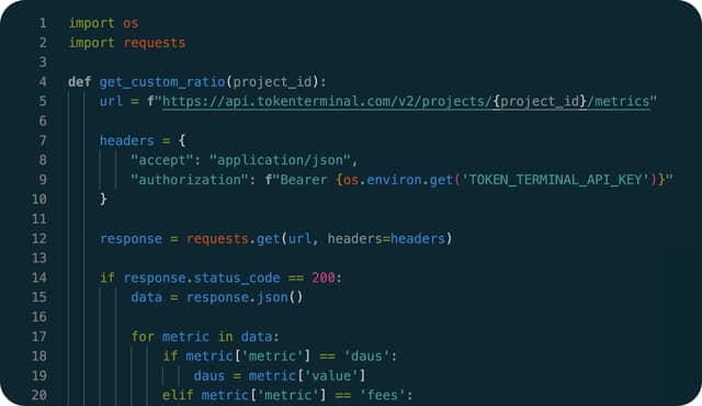Token Terminal | Fundamentals for crypto
