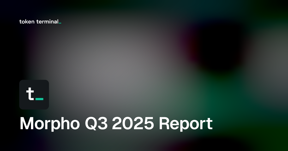 Dashboard - Morpho Q3 2025 Report | Token Terminal