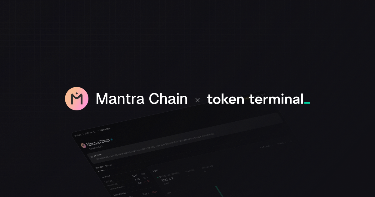 Mantra Chain overview | Token Terminal