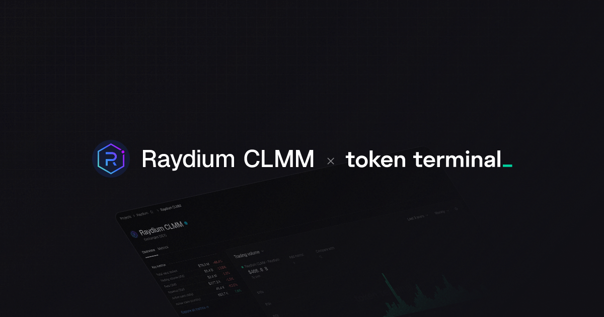 Raydium CLMM overview | Token Terminal