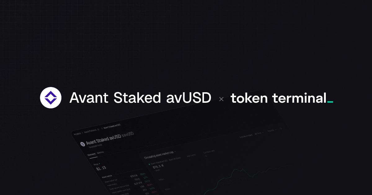 Avant Staked avUSD overview | Token Terminal
