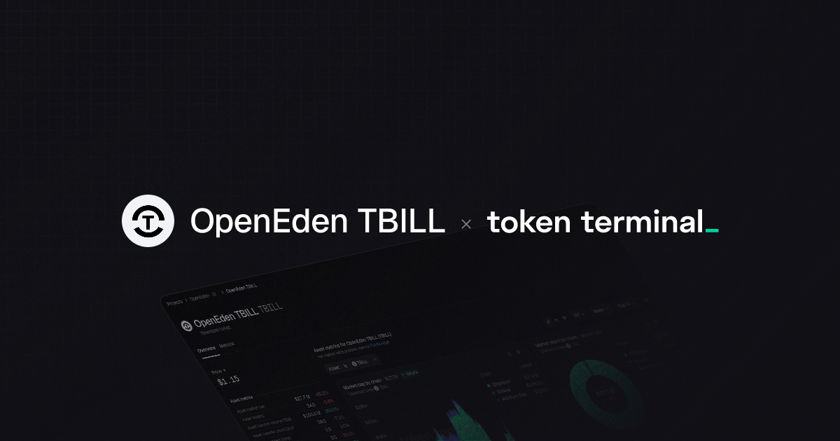 OpenEden TBILL overview | Token Terminal