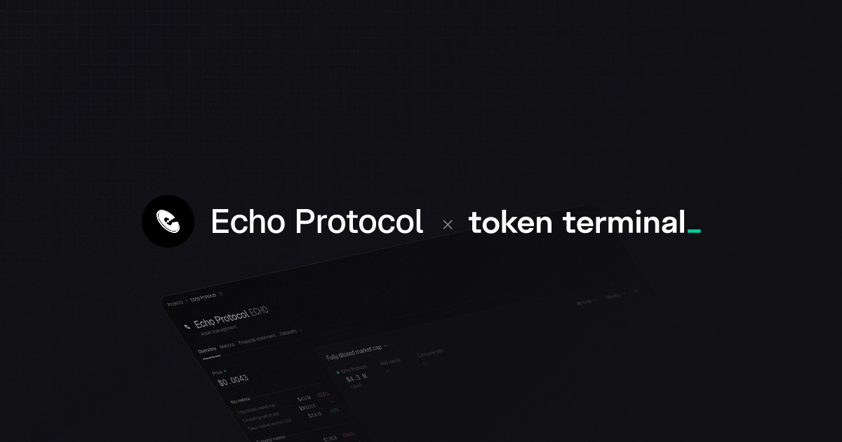 Echo Protocol financial statement | Token Terminal