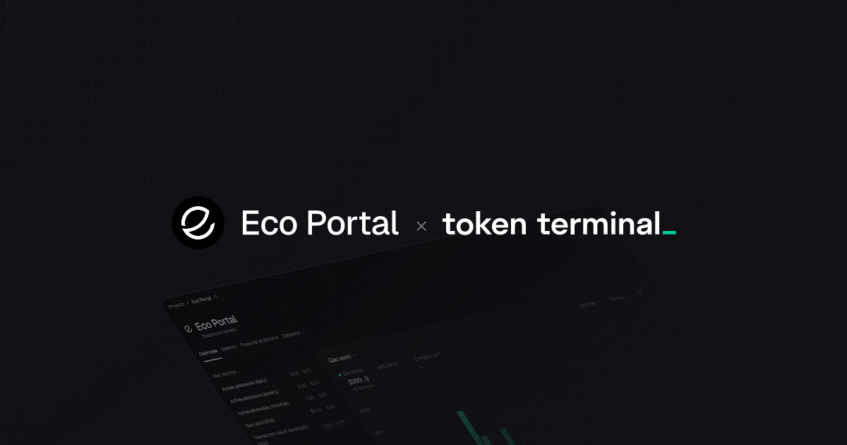 Eco Portal overview | Token Terminal