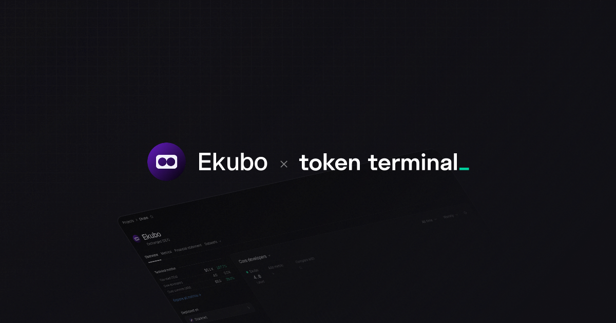 Ekubo overview | Token Terminal