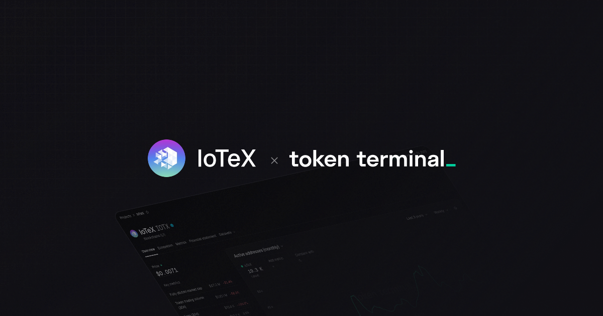 IoTeX overview | Token Terminal