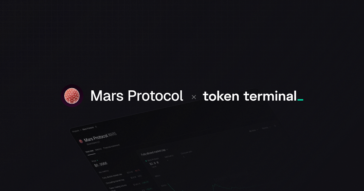 Mars Protocol overview | Token Terminal