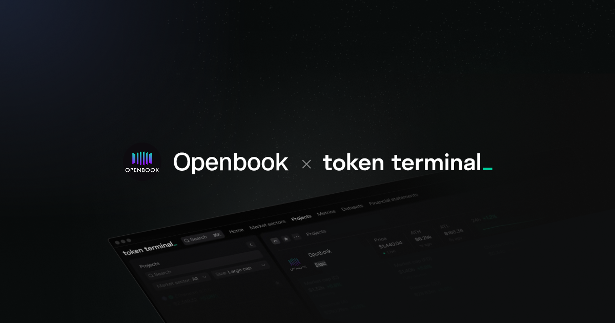 Openbook overview | Token Terminal