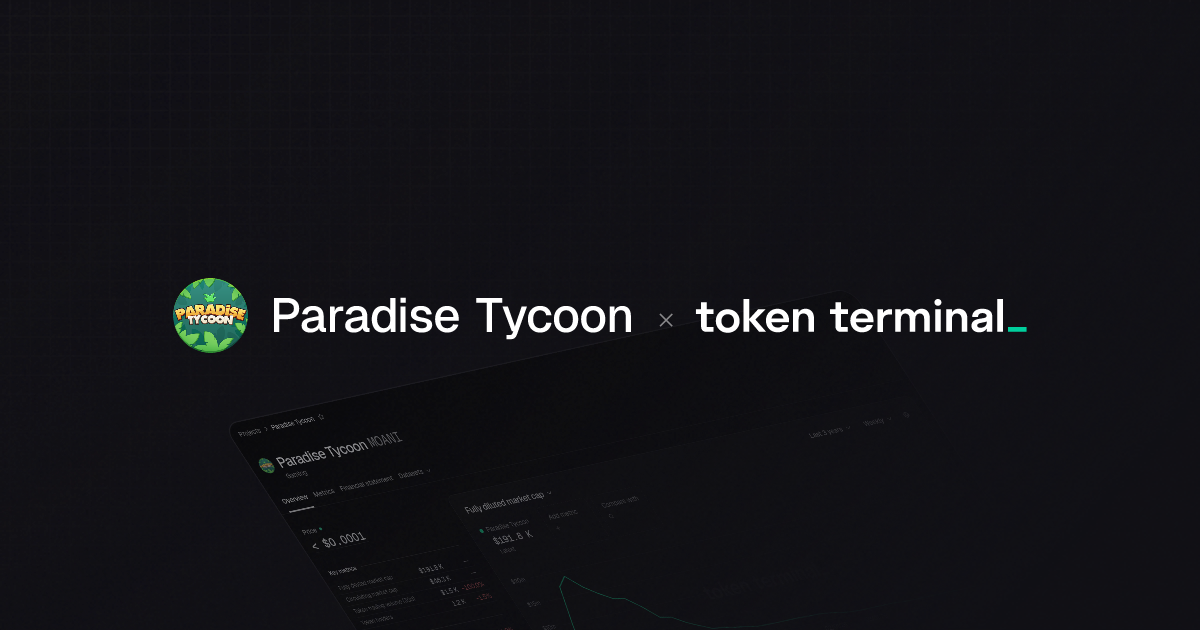 Paradise Tycoon overview | Token Terminal