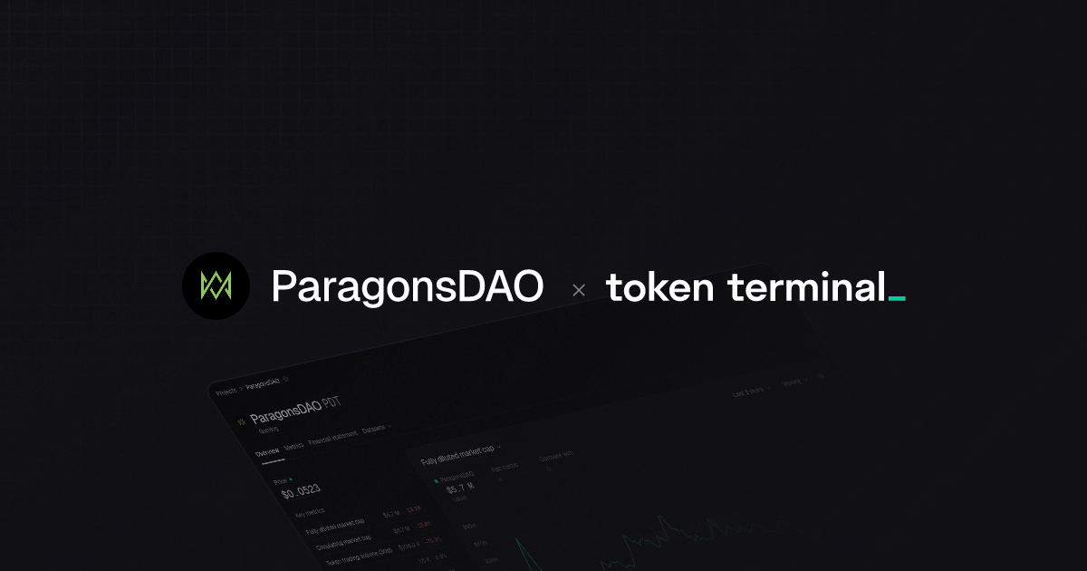 ParagonsDAO metrics | Token Terminal