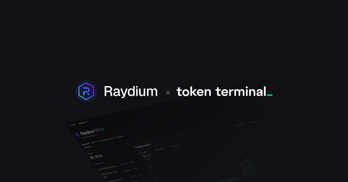 Raydium overview | Token Terminal