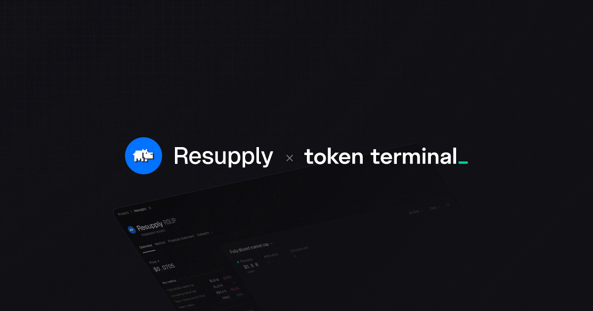 Resupply datasets | Token Terminal