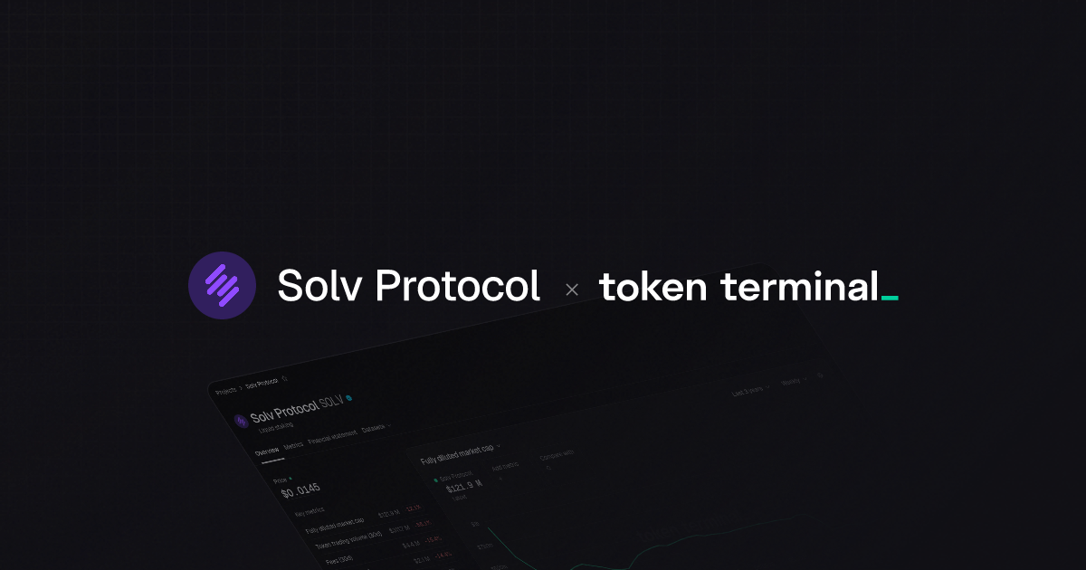 Solv Protocol overview | Token Terminal