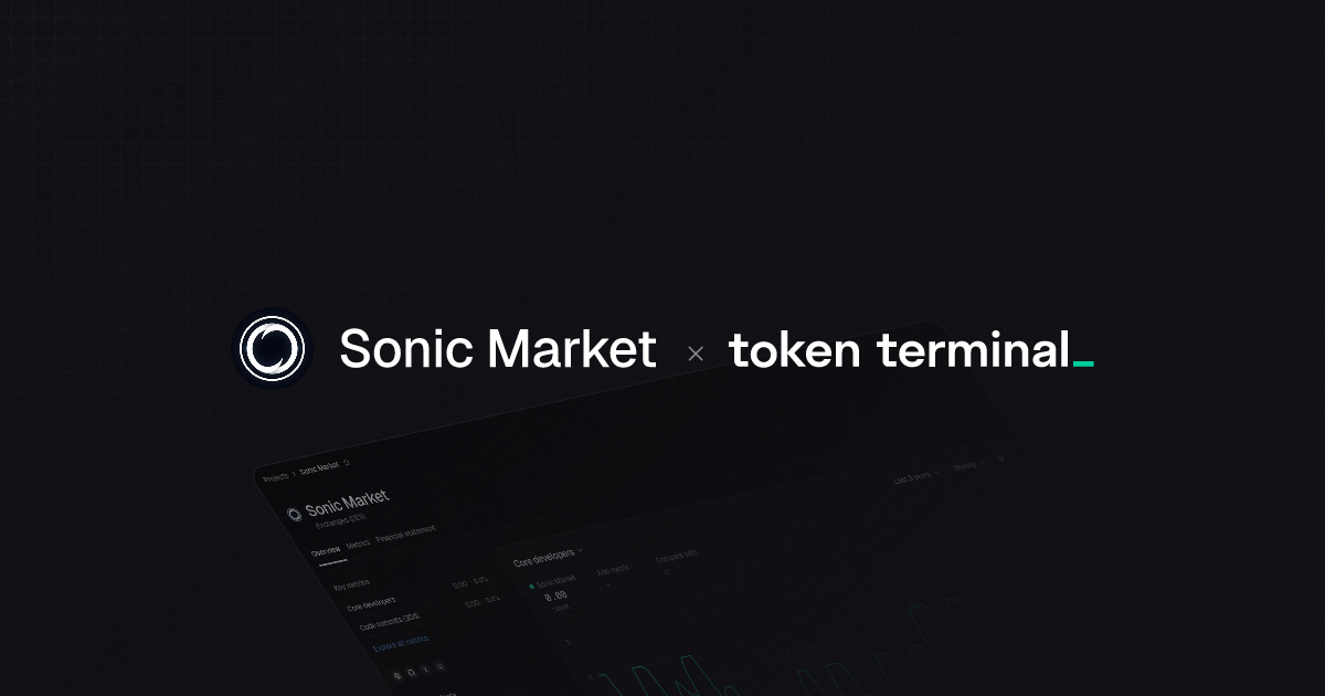 Sonic Market overview | Token Terminal