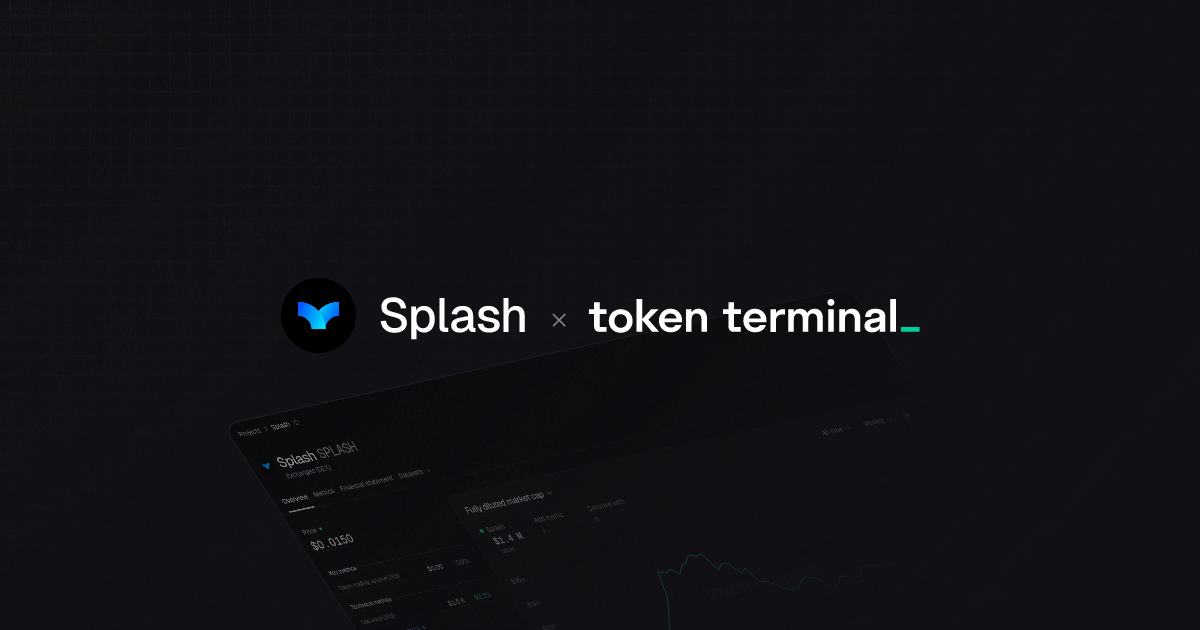 Splash overview | Token Terminal