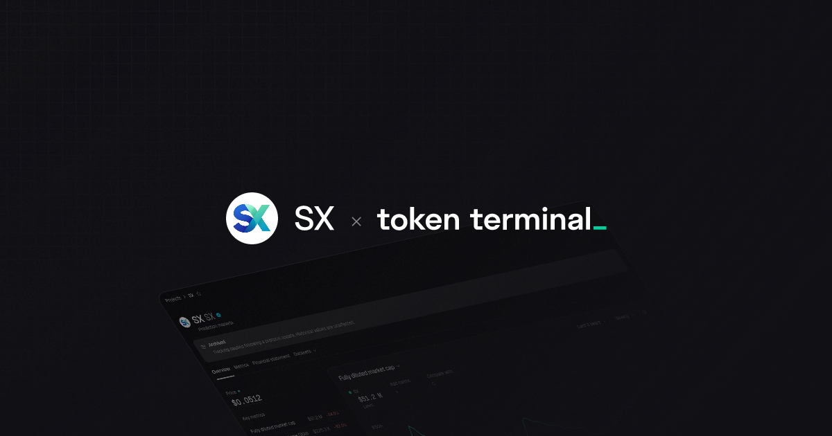SX overview | Token Terminal