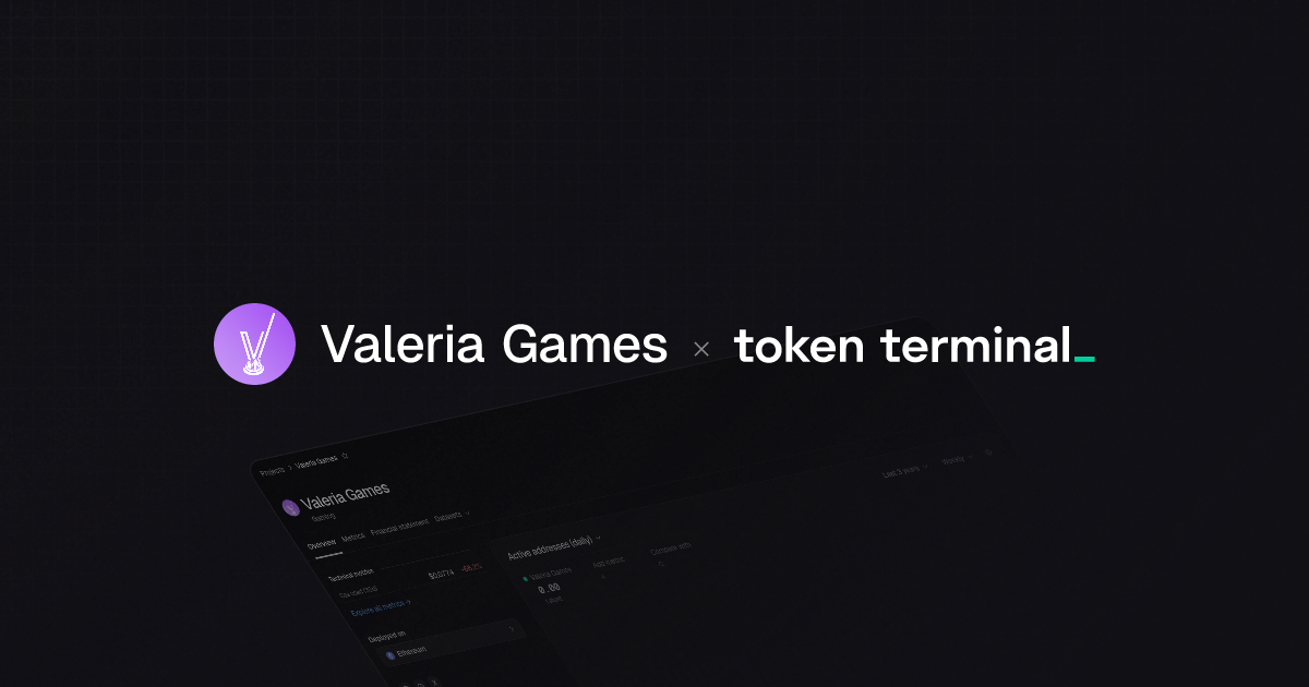 Valeria Games overview | Token Terminal
