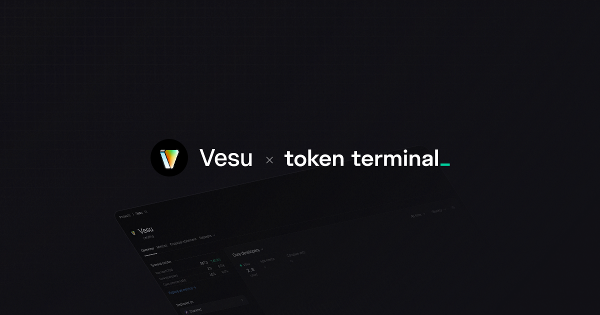 Vesu financial statement | Token Terminal