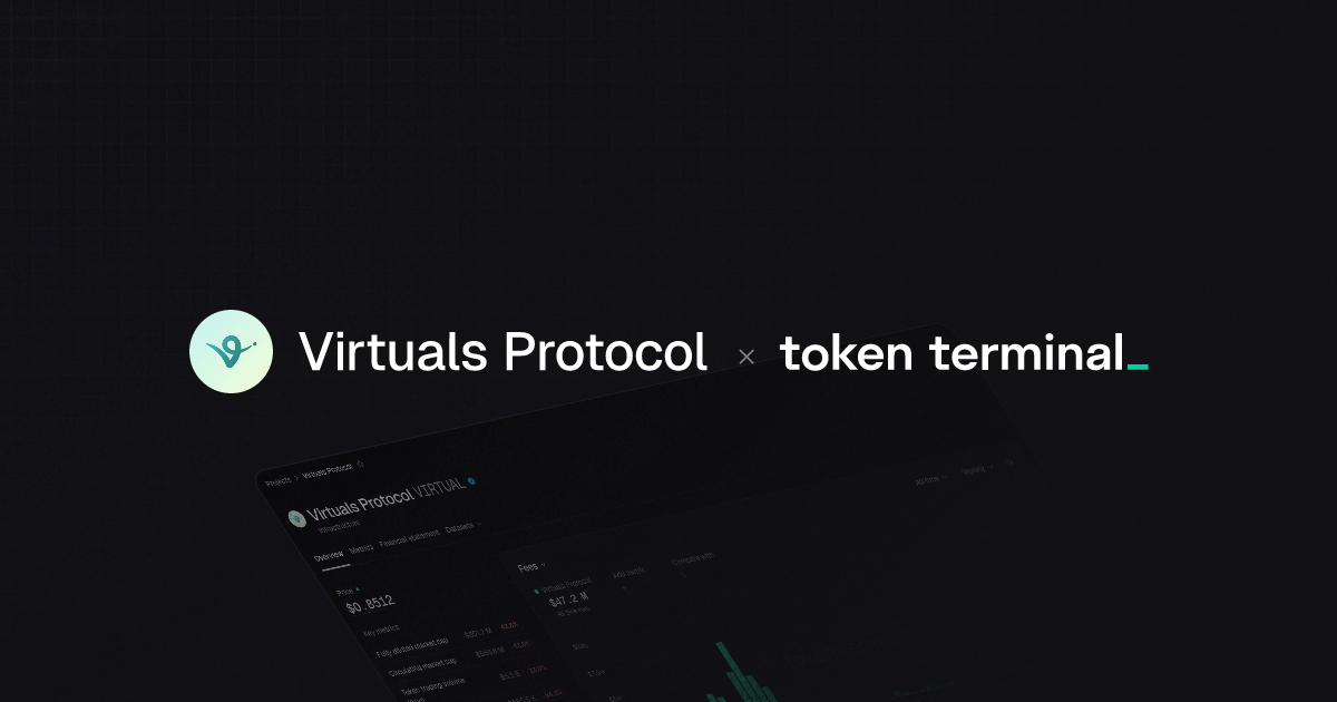 Virtuals Protocol overview | Token Terminal
